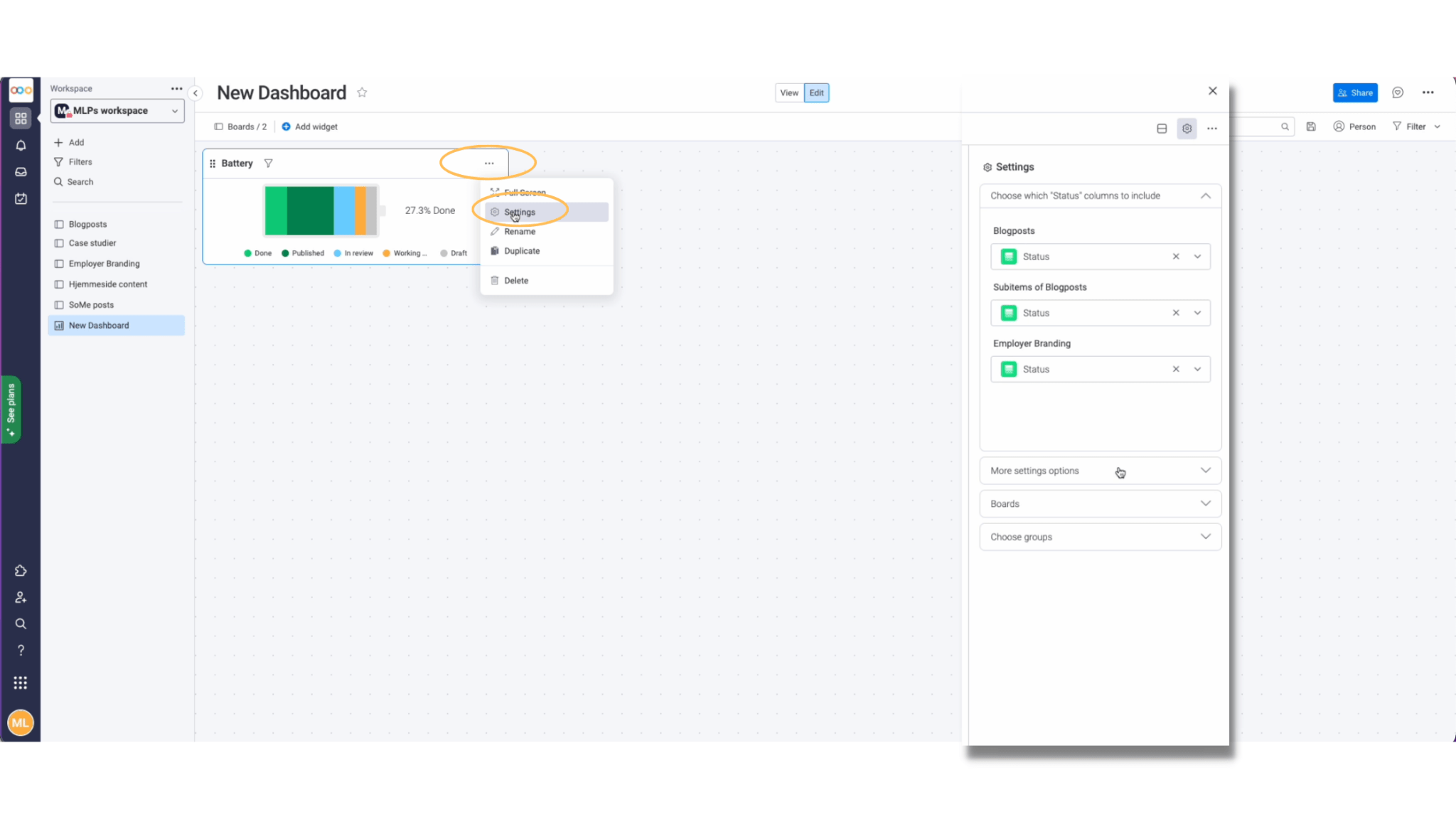 Step by step guide to creating dashboards in monday.com - aety